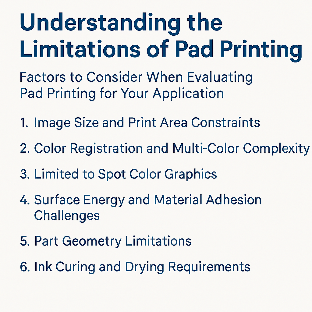 Understanding the Limitations of Pad Printing